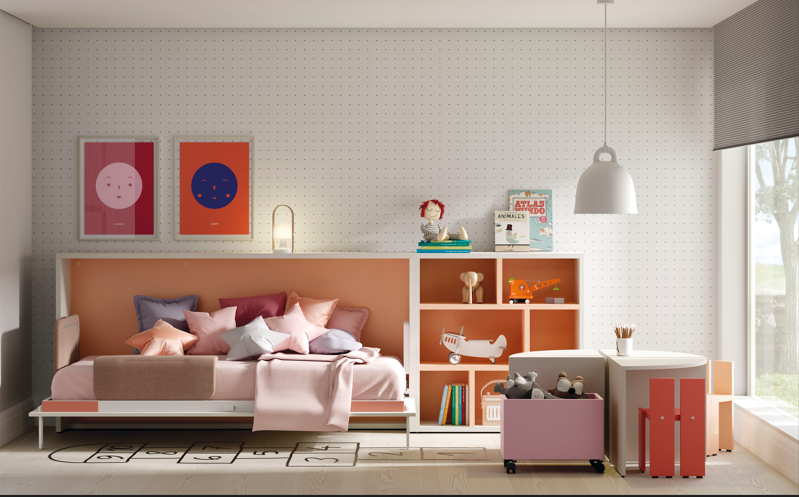 Single Horizontal Wall Bed from the Up Down Collection — Bedda