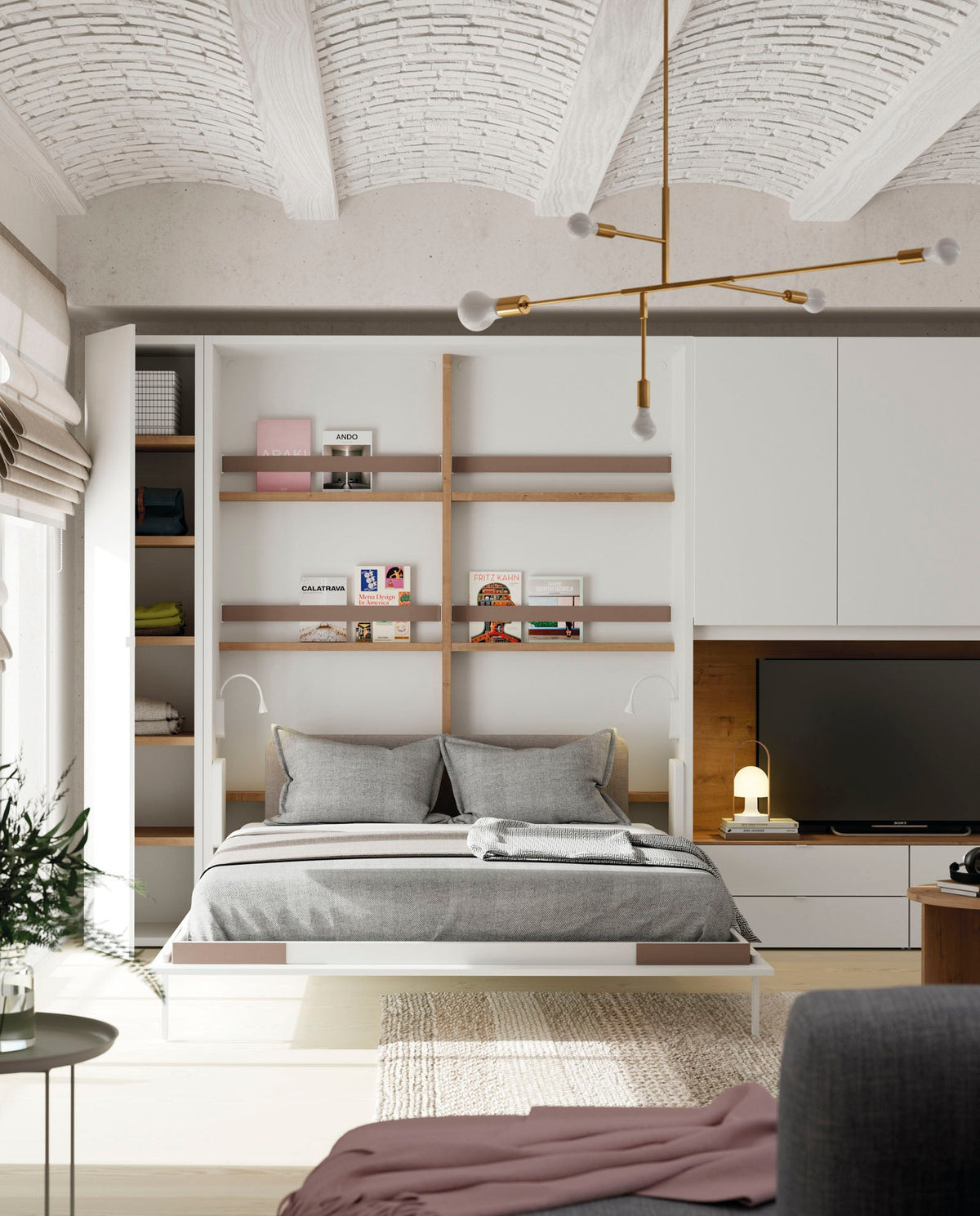 King Size Vertical Wall Bed- bedda space saving solutions Ireland — Bedda